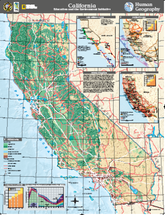 physiographic map of california